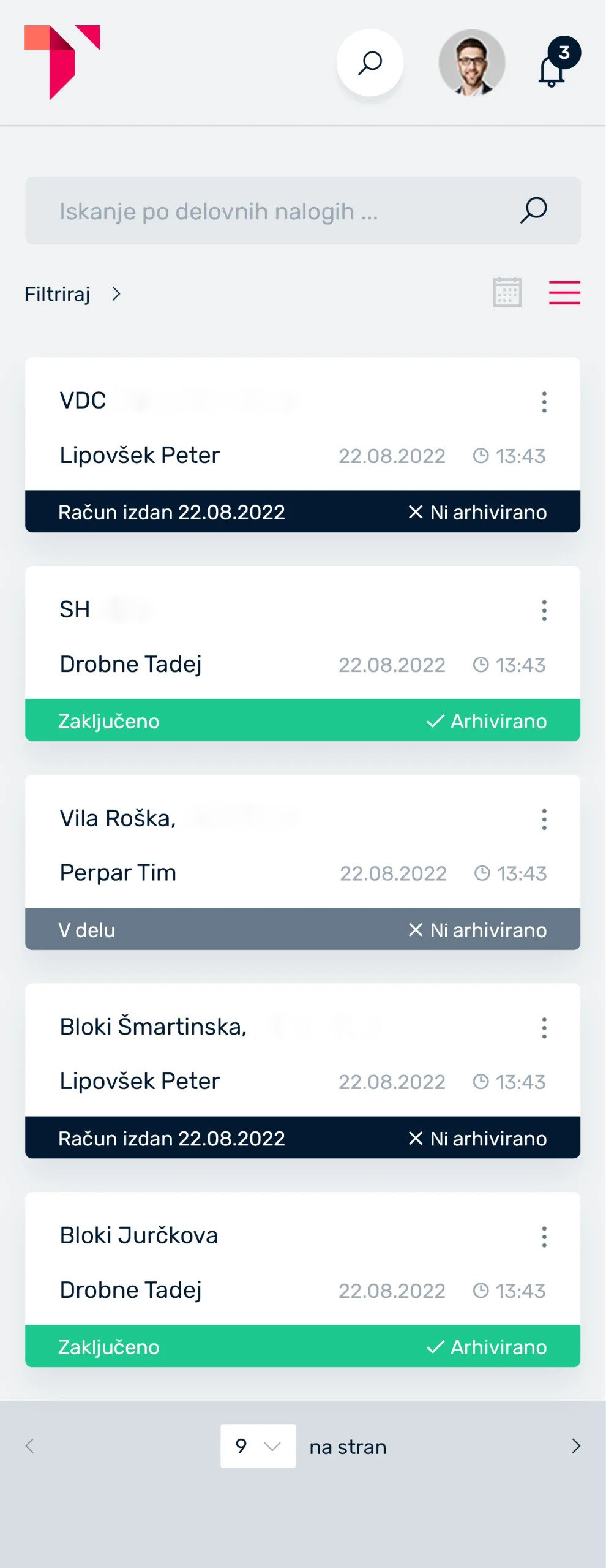 Terenc.si - CRM sistem po vaši meri -Elektronski Delovni nalogi